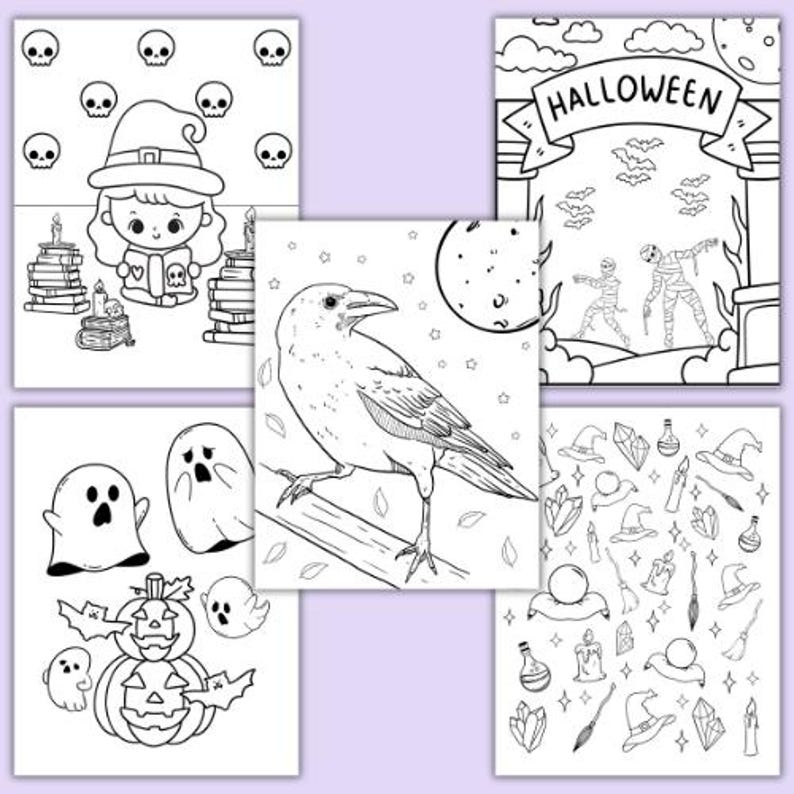 Halloween Character Coloring Pages | Halloween Coloring Book ...