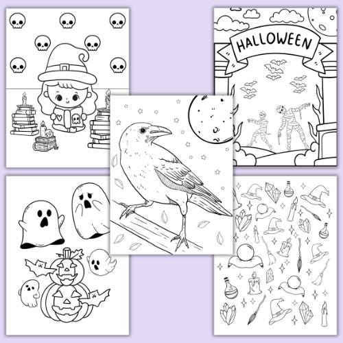 Halloween Character Coloring Pages | Halloween Coloring Book ...