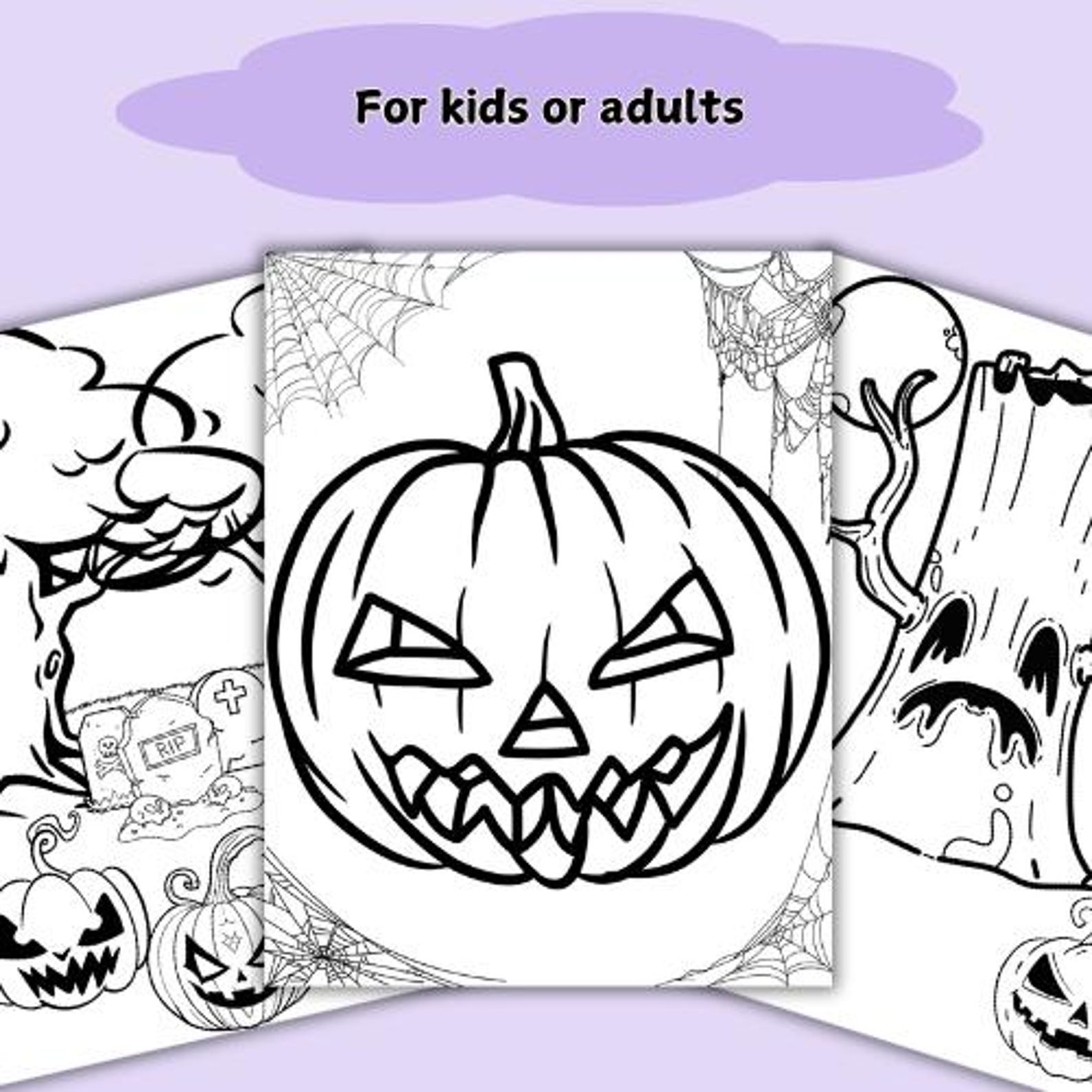 Pumpkin Coloring Book | Pumpkin Coloring Pages | Halloween Coloring ...