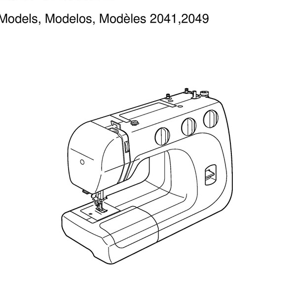 Singer 600 Touch & Sew Sewing Machine Instruction Manual User Manual ...