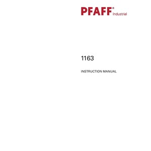 PFAFF 1163 Sewing Machine Instruction Manual User Manual Complete User Guide English - Etsy