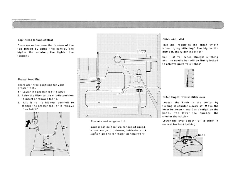 Singer 212-214 Sewing Machine Instruction Manual (PDF) - Etsy