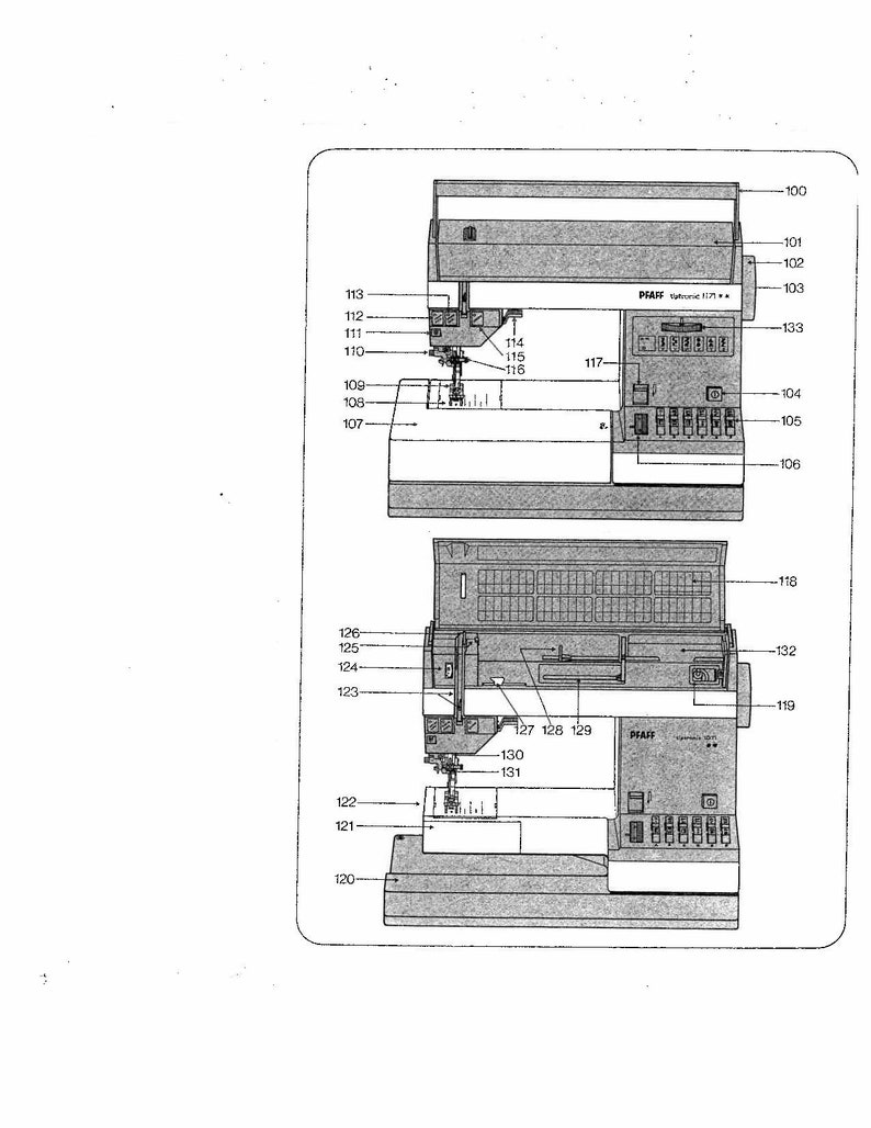 Pfaff Tipmatic 1151 Sewing Machine Instruction Manual - English - Etsy ...