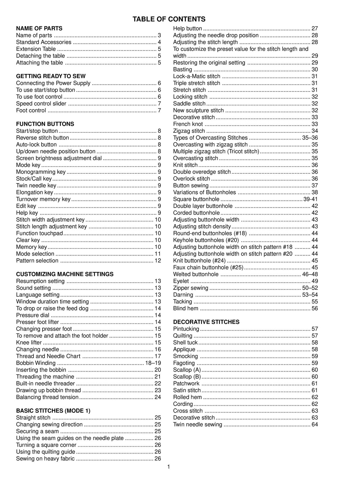 Janome 4900 Memory Craft Sewing Machine Instruction Manual (PDF) - Etsy