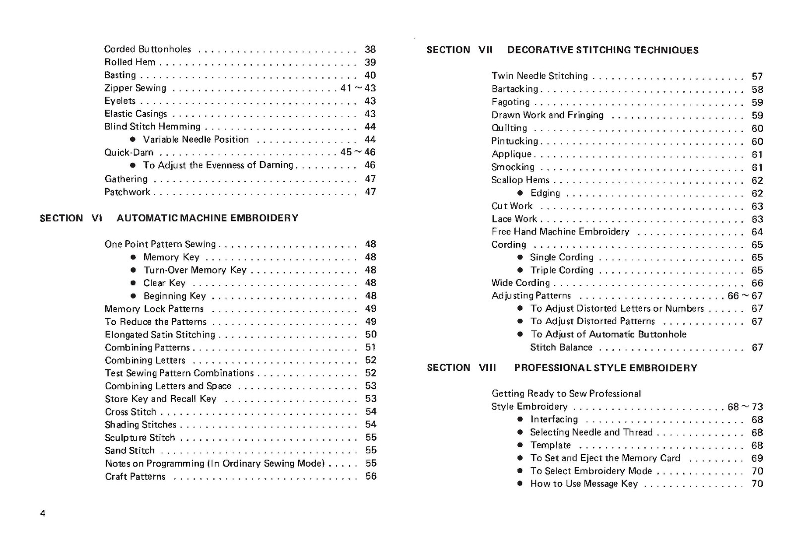 Janome 8000 Memory Craft Sewing Machine Instruction Manual (PDF) - Etsy