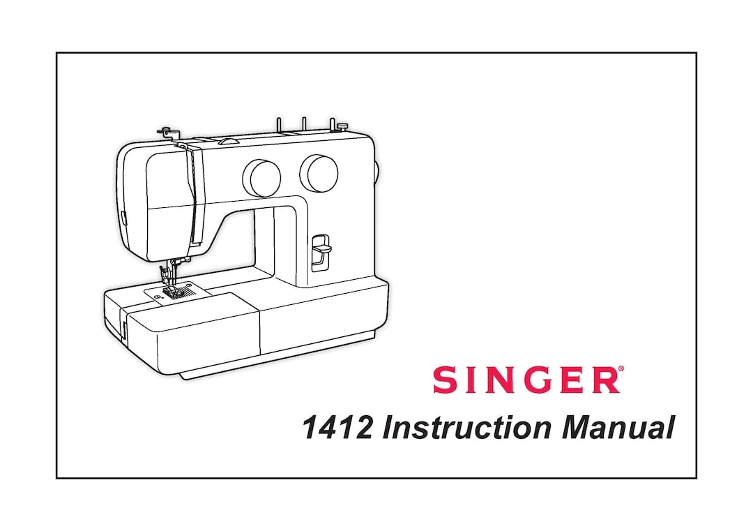Singer 1412 Sewing Machine Instruction Manual - User Manual - Complete ...