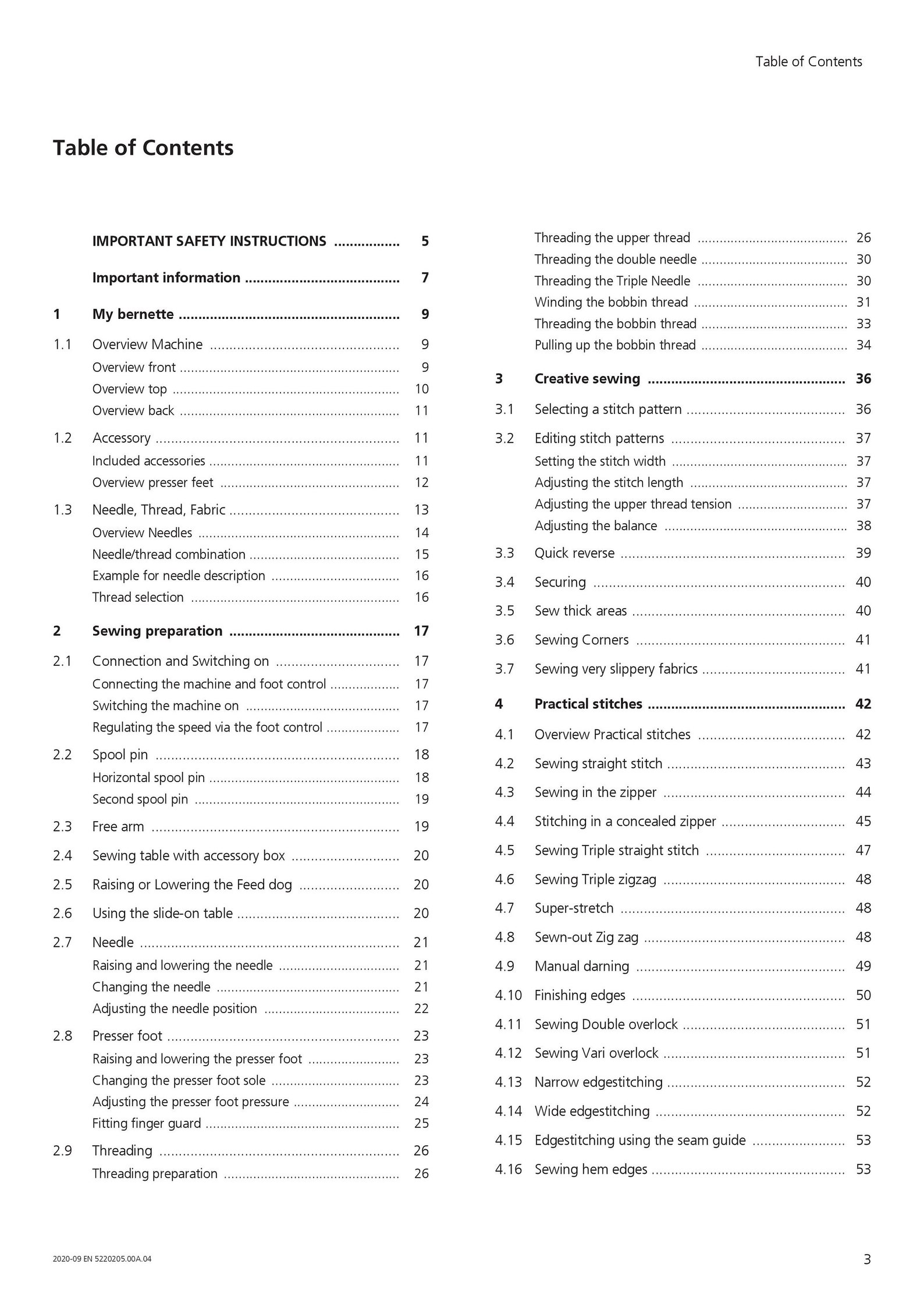 Bernette B05 Academy Sewing Machine Instruction Manual User - Etsy