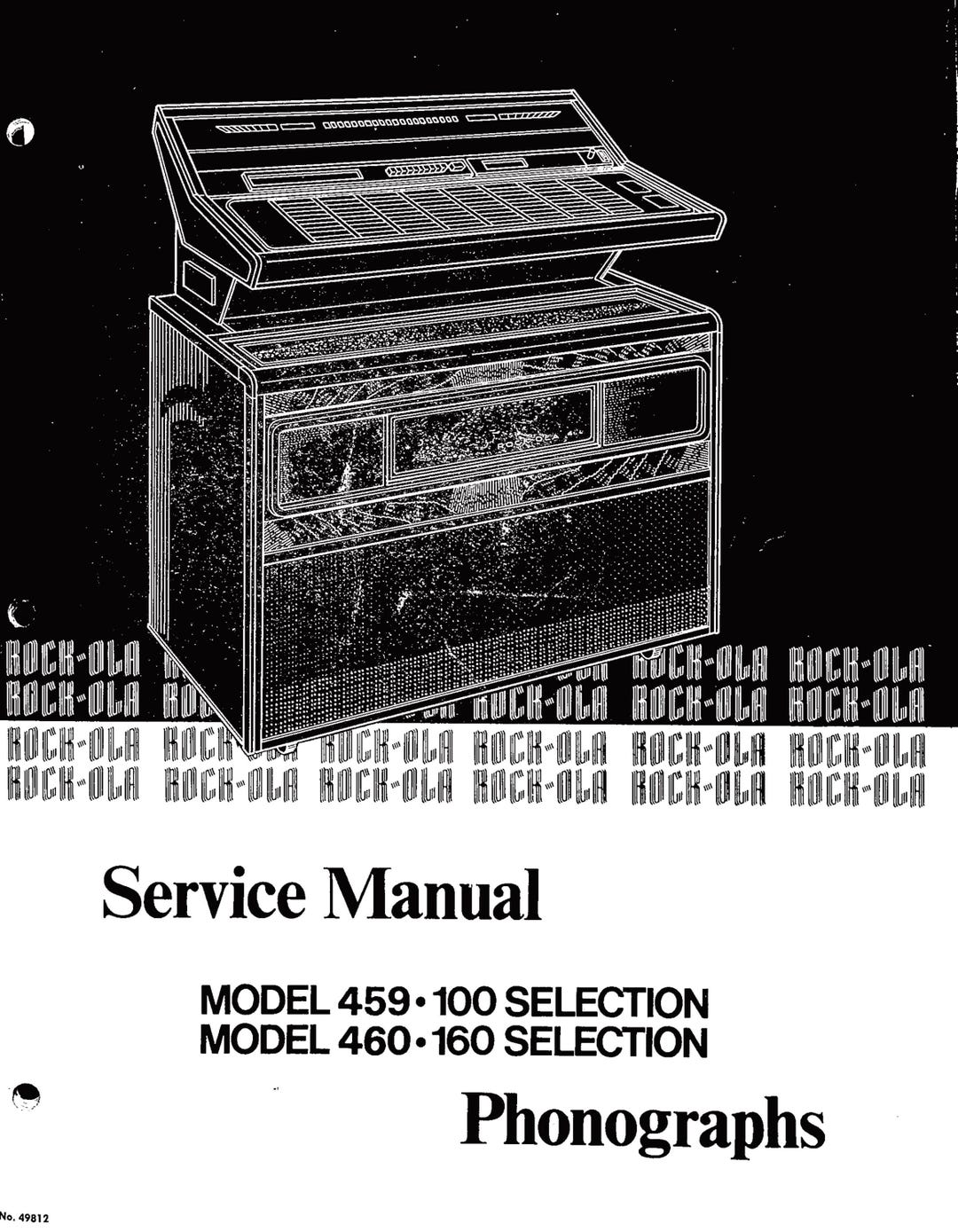 Rock-ola 459 460 Service Manual: Wiring Diagram & Parts List - Etsy