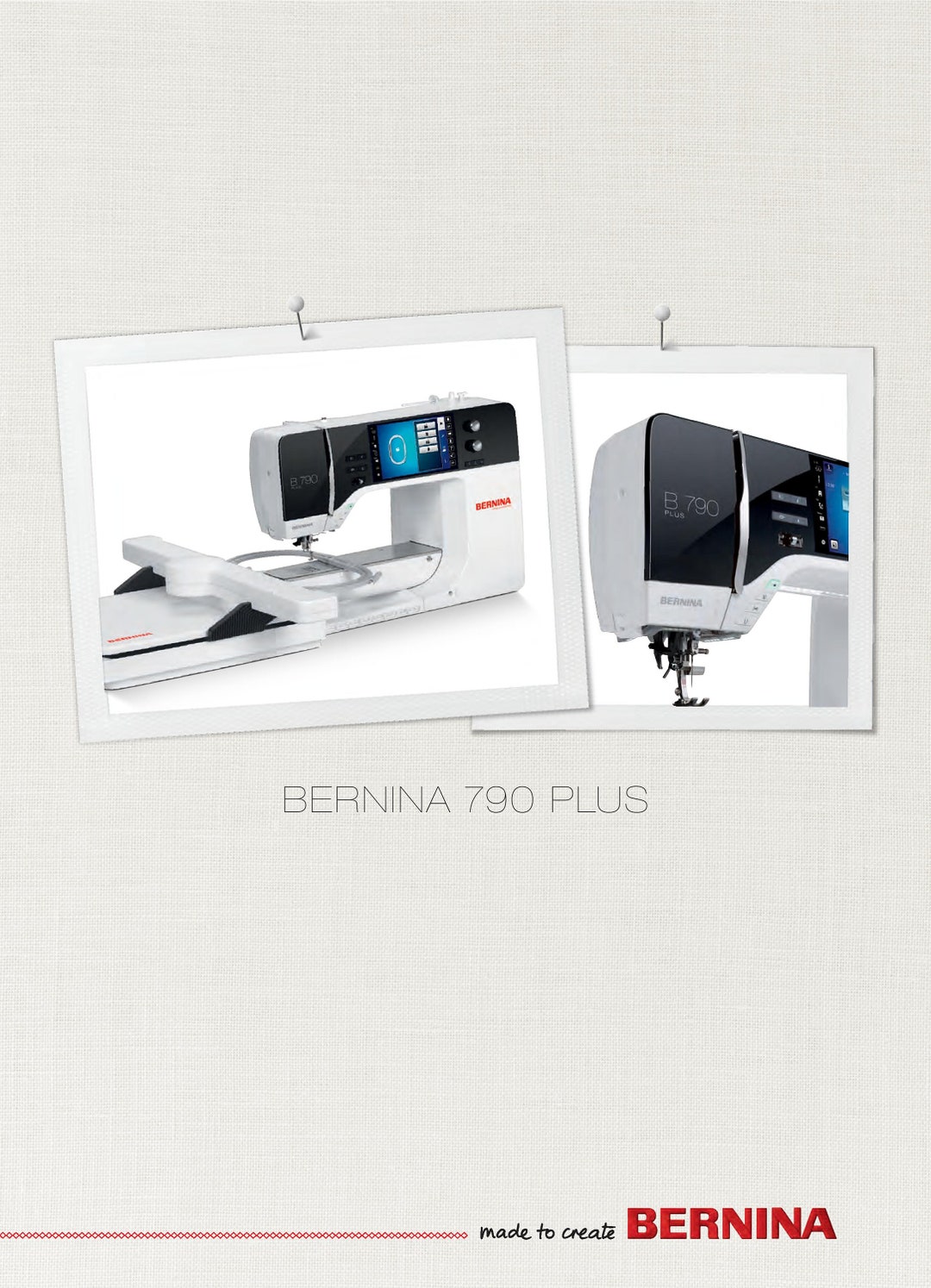 Bernina 790 PLUS Sewing Machine Instruction Manual - User Manual ...