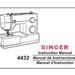 Singer 4432 Sewing Machine Instruction Manual (PDF) - Etsy