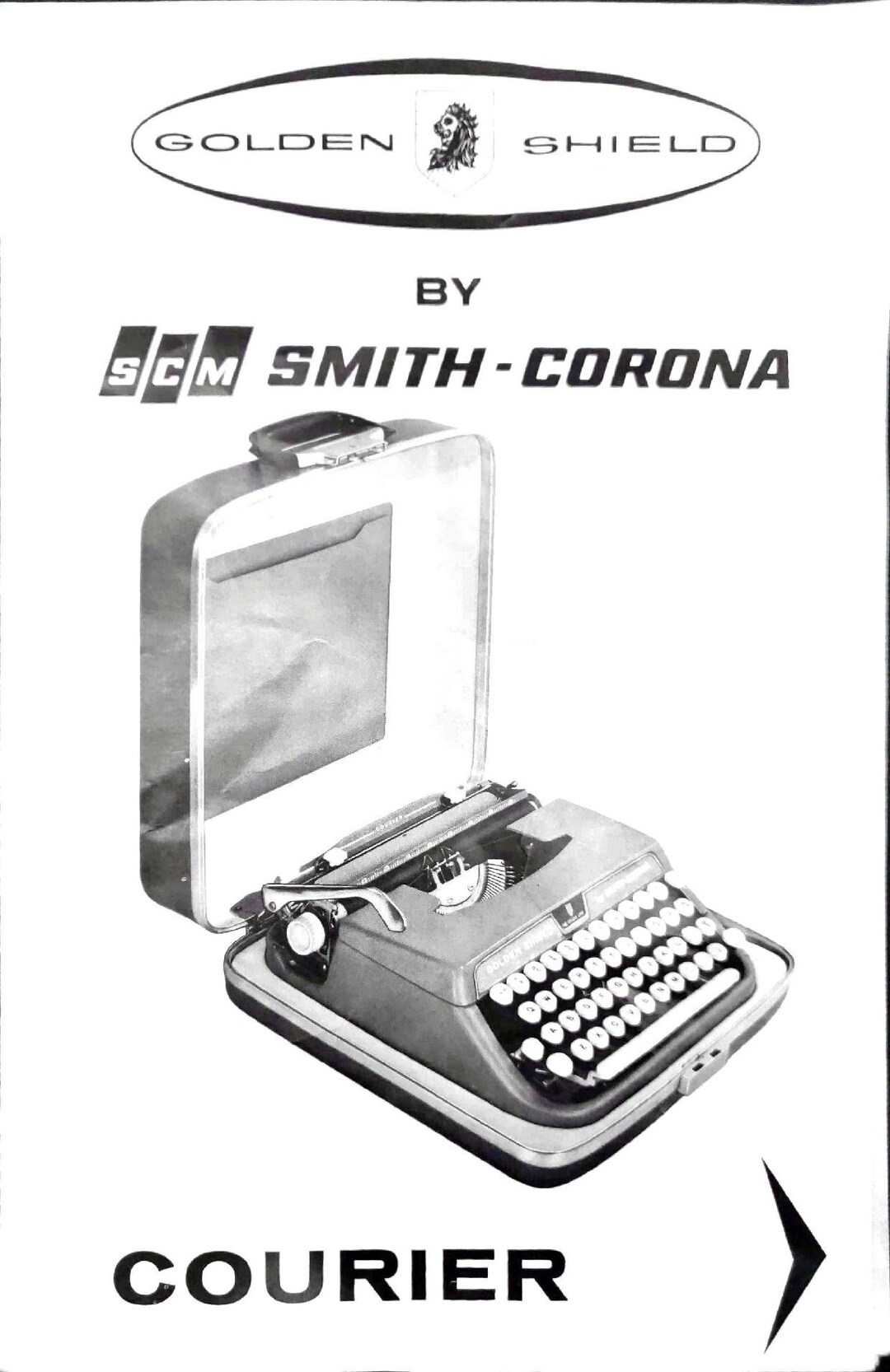 Smith Corona Courier Typewriter Instruction Manual (digital PDF ...