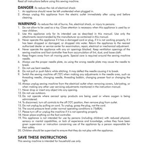 Singer 9340 Sewing Machine Instruction Manual (PDF) - Etsy