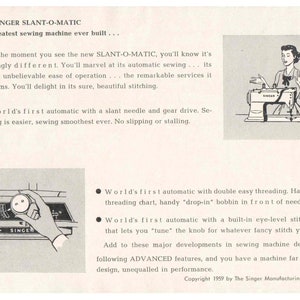 Singer 401 401A Slant-o-matic Sewing Machine Instruction Manual (PDF ...