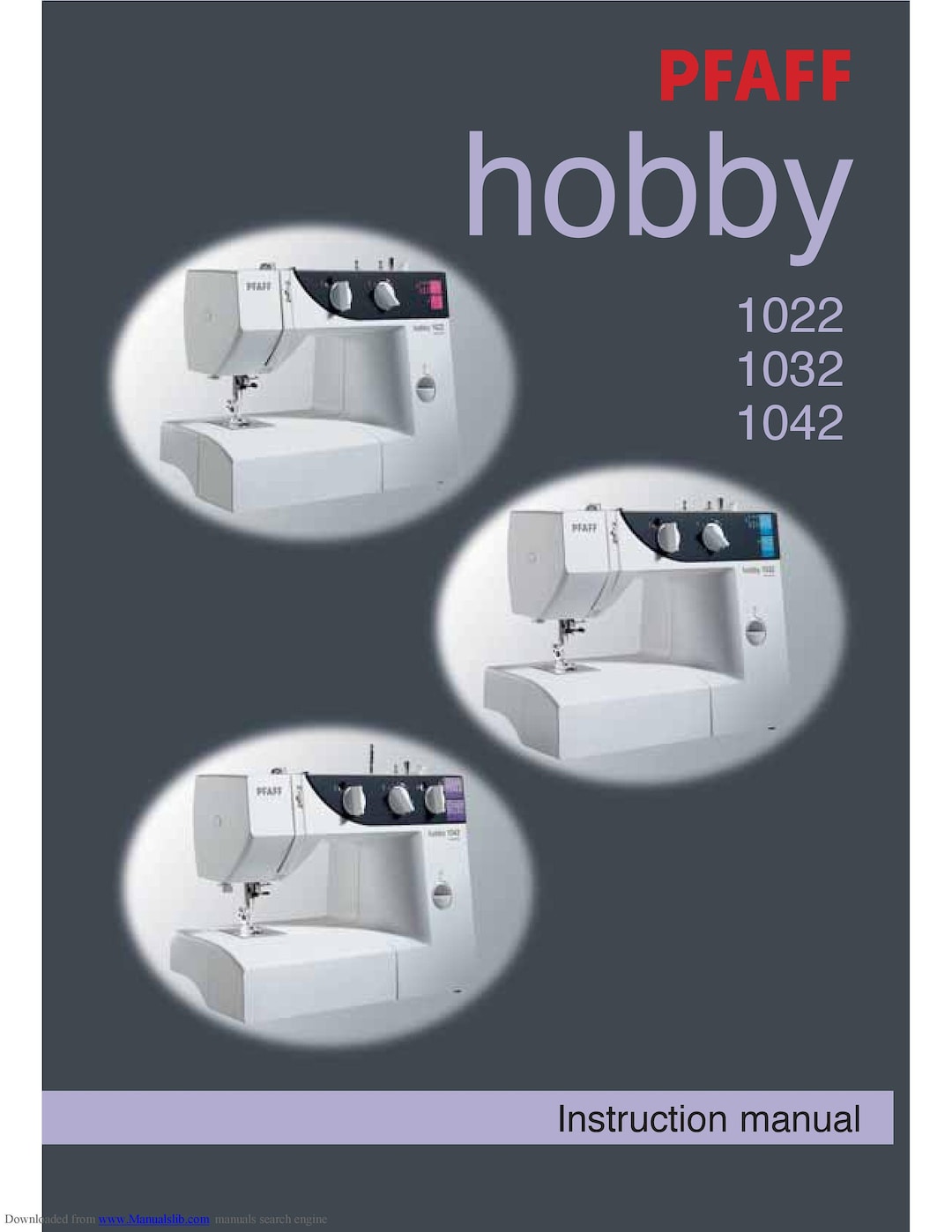 Pfaff Hobby 1022 Sewing Machine Instruction Manual - English - Etsy