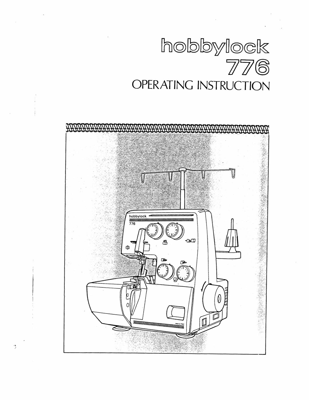 Pfaff Hobbylock 776 Sewing Machine Instruction Manual (english) - Etsy