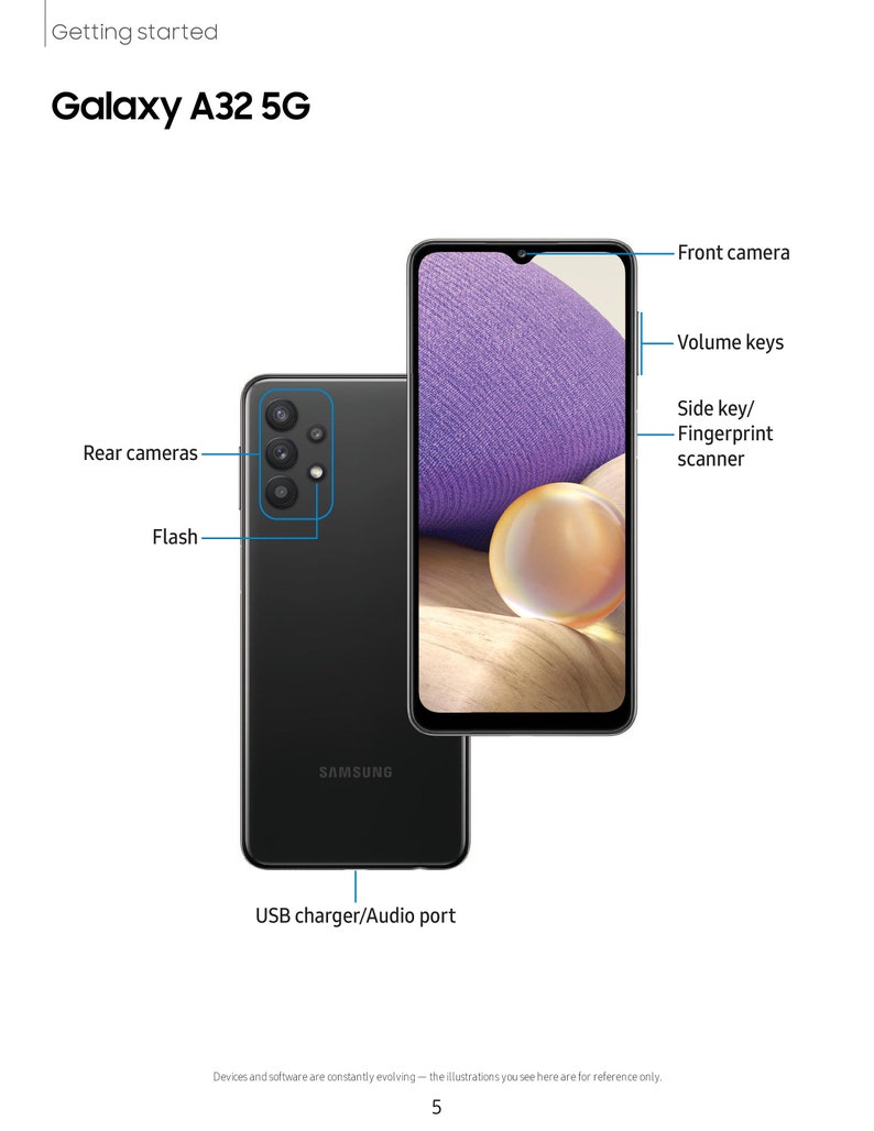 Samsung Galaxy A32 5G Owners Manual User Manual Instruction Manual ...
