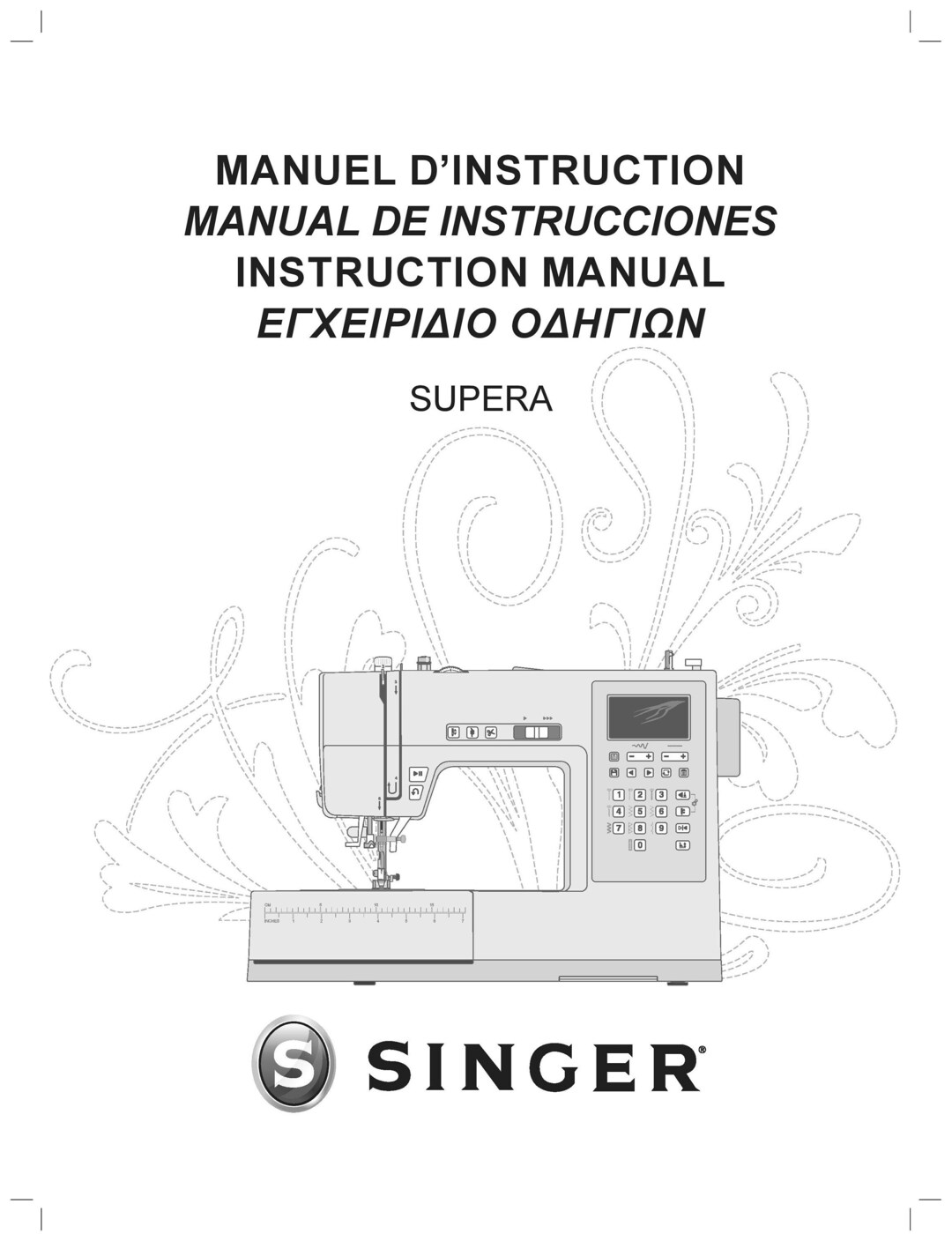 Singer F687C Supera Sewing Machine Instruction Manual (PDF) - Etsy