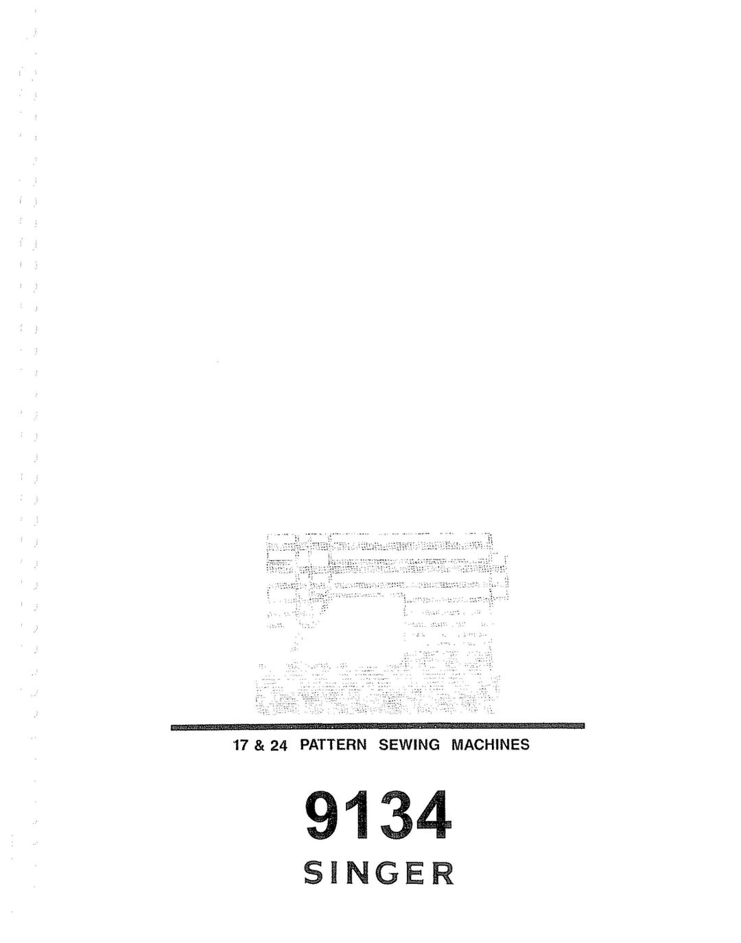 Singer 9134 Sewing Machine Instruction Manual - User Manual - Complete ...