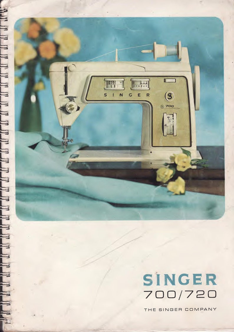 Singer 700-720 Sewing Machine Instruction Manual - English (PDF) - Etsy