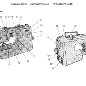Janome ME 4123 Sewing Machine Instruction Manual (PDF) - Etsy