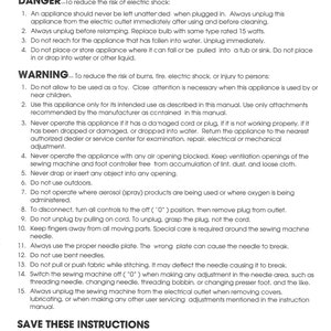 Janome 5018 Excel Decor Sewing Machine Instruction Manual - User Manual - Complete User Guide - Etsy