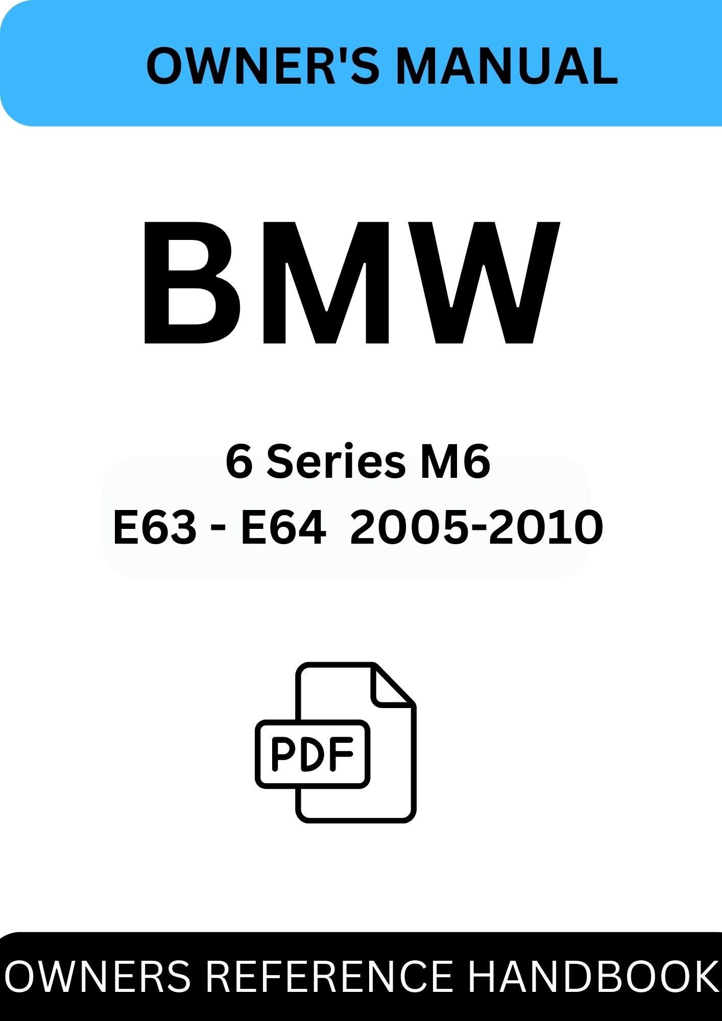 Bmw m6 manual - Etsy Canada