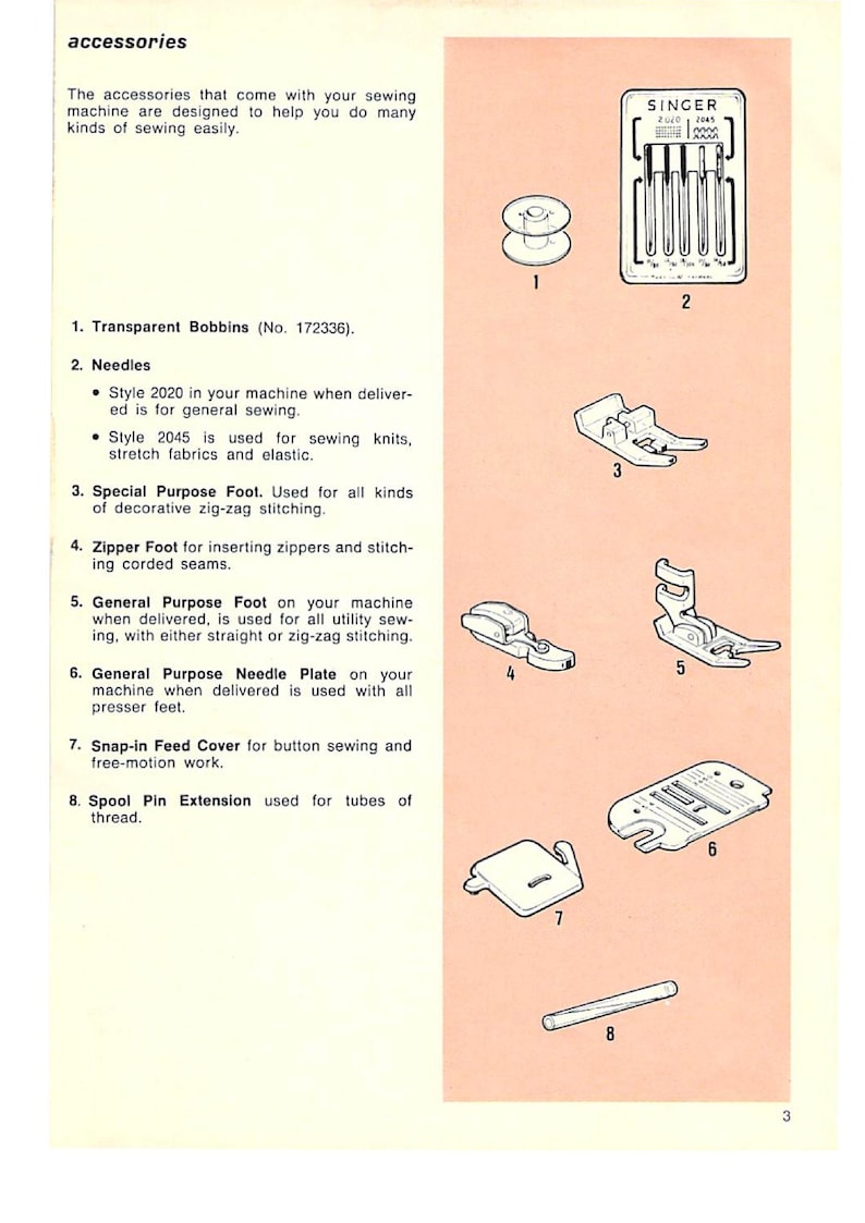 Singer 7102 7101 Sewing Machine Instruction Manual User Manual Complete ...