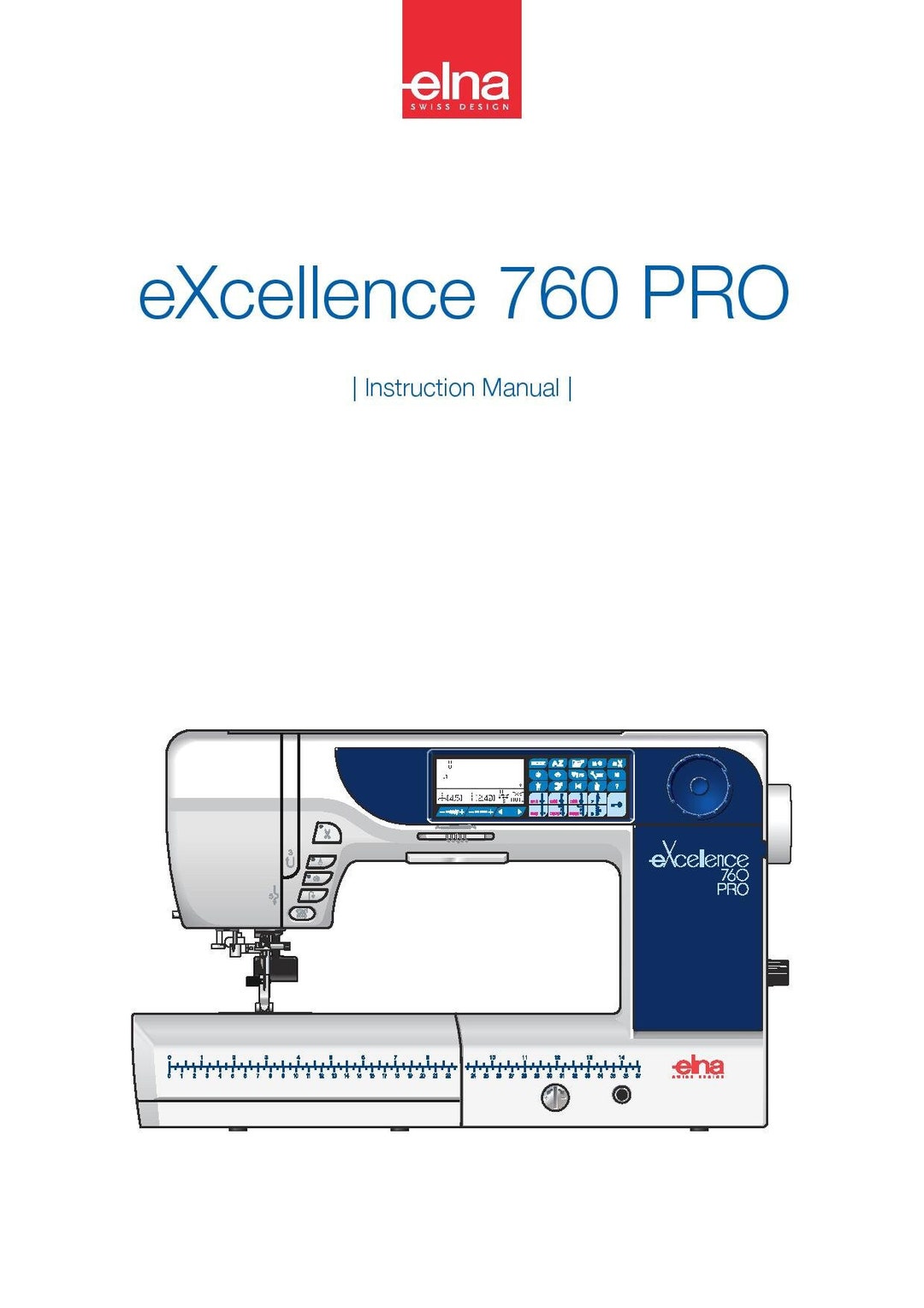 Elna Excellence 760 Pro Sewing Machine Instruction Manual - Etsy