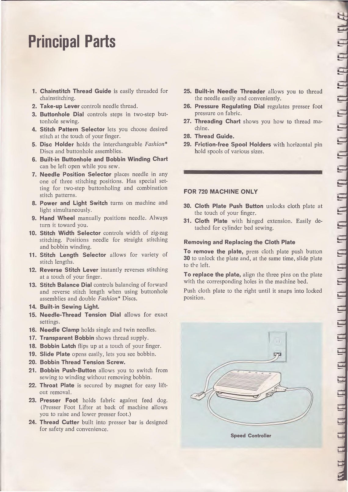Singer 700-720 Sewing Machine Instruction Manual - English (PDF) - Etsy