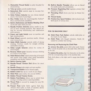 Singer 700-720 Sewing Machine Instruction Manual - English (PDF) - Etsy