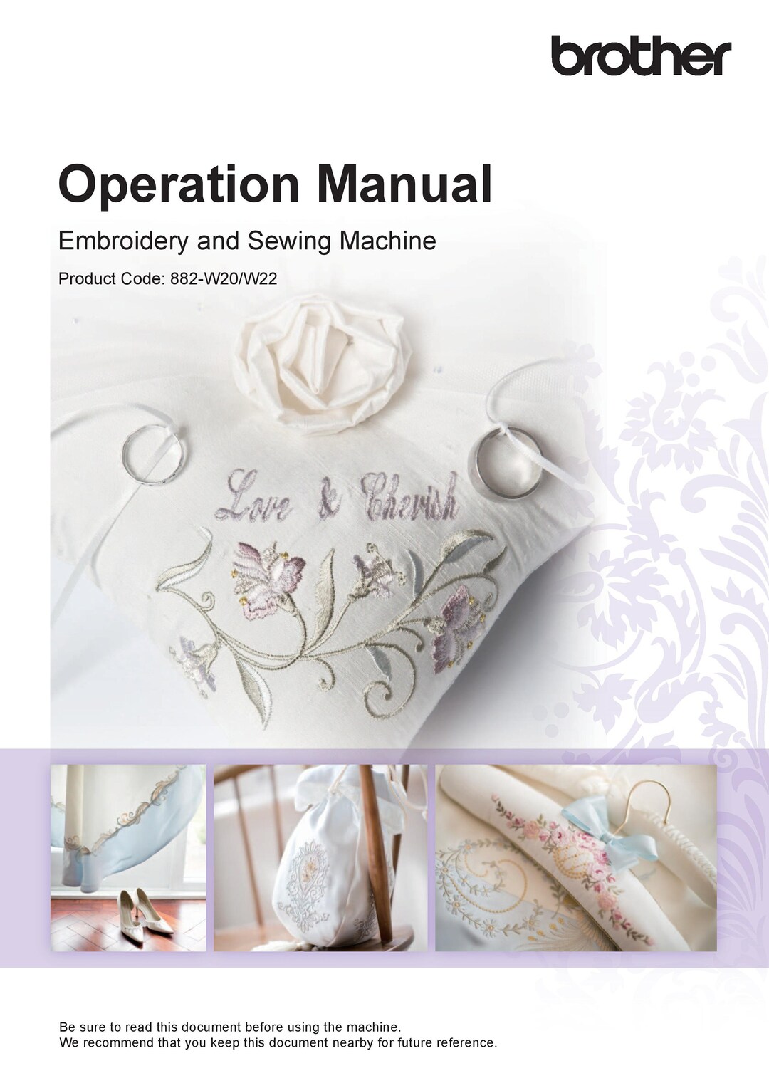 Brother XV8500D Sewing Machine Instruction Manual - 428 Pages - Etsy