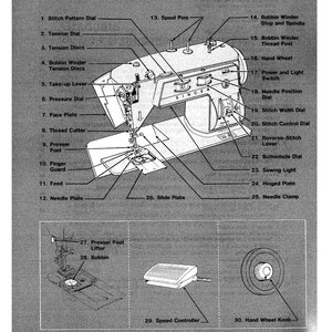 Singer 6705 Graduate Sewing Machine Instruction Manual (PDF) - Etsy