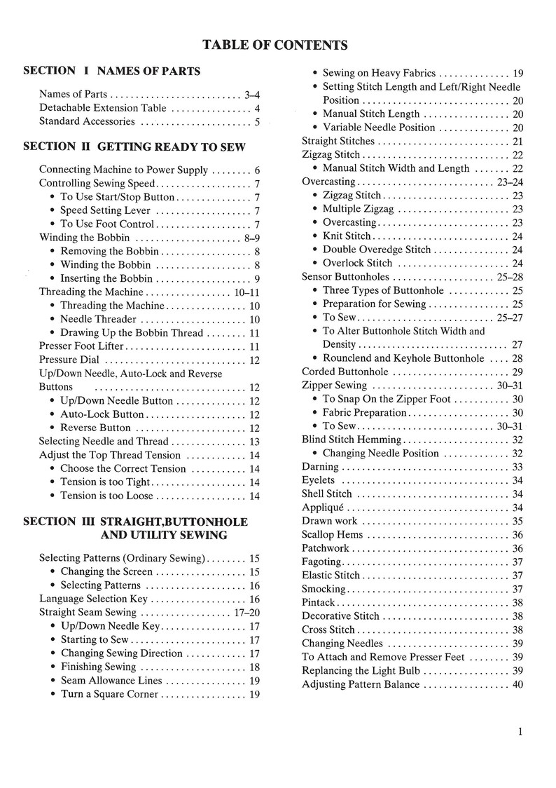 Janome 5700 Memory Craft Sewing Machine Instruction Manual - Etsy