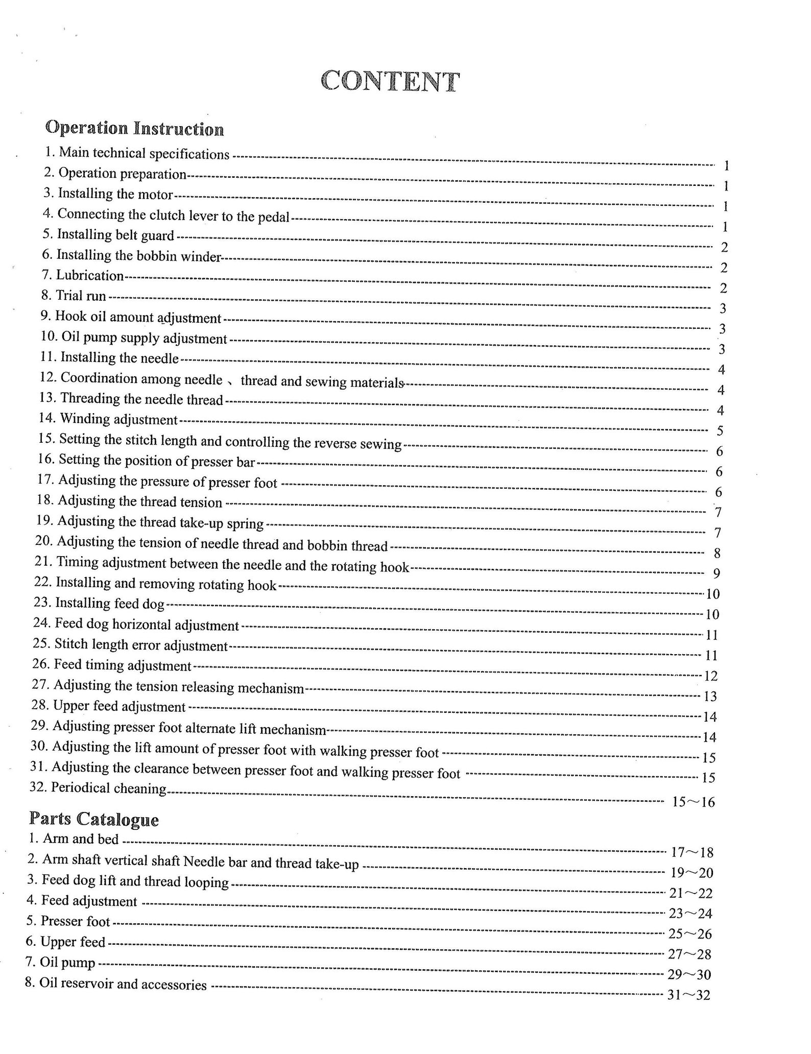 CONSEW 205RB-1 Sewing Machine Instruction Manual - English - Etsy