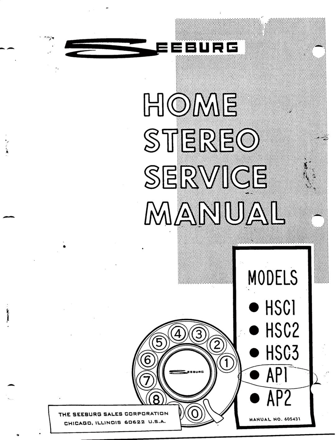 Seeburg HSC1 HSC2 HSC3 AP1 AP2: Service & Operating Manual - Etsy