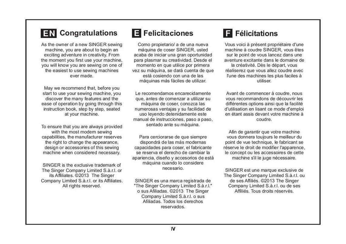 Singer 4432 Sewing Machine Instruction Manual (PDF) - Etsy