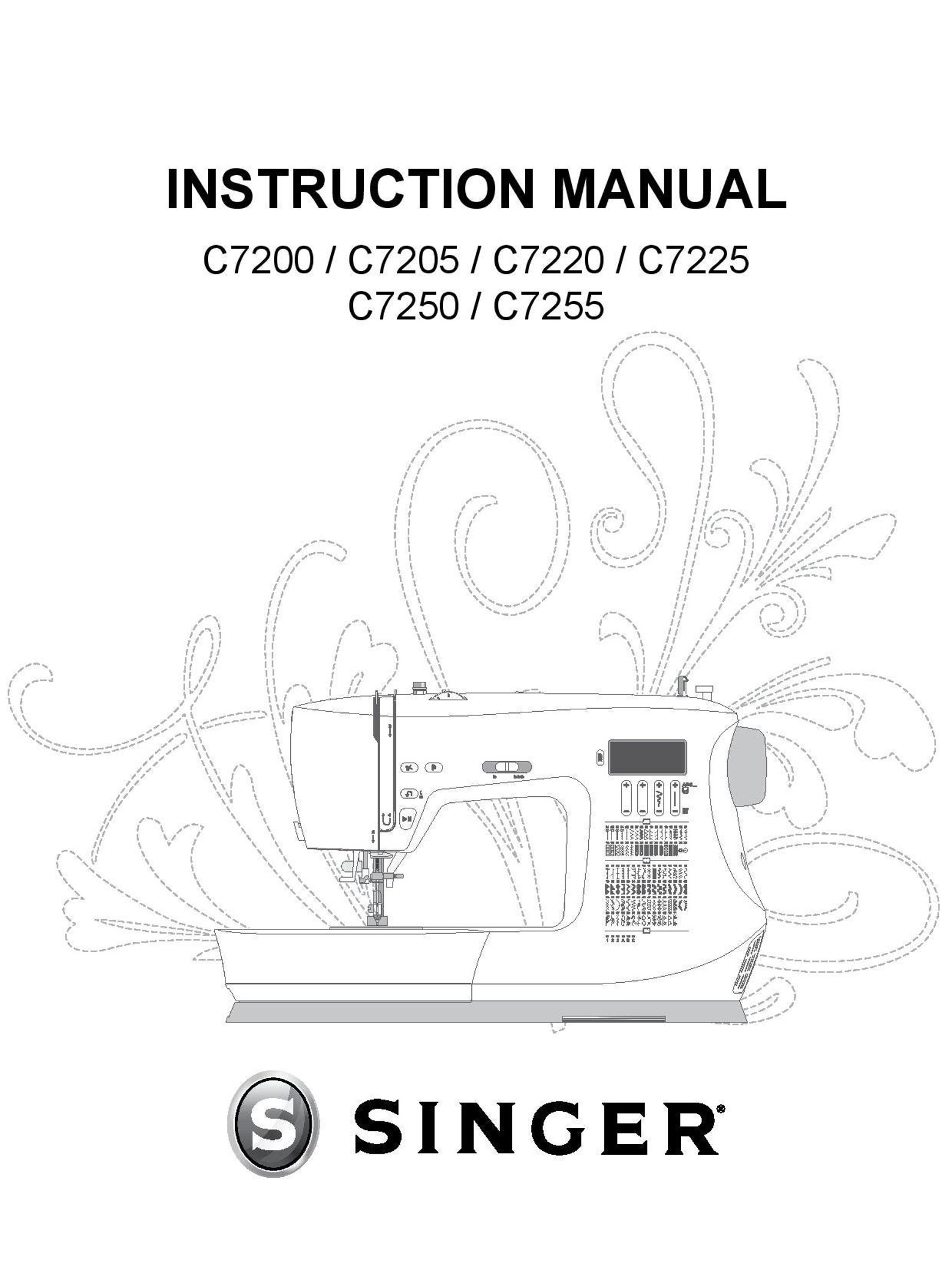 Singer C7200 Series Sewing Machine Instruction Manual (PDF) - Etsy