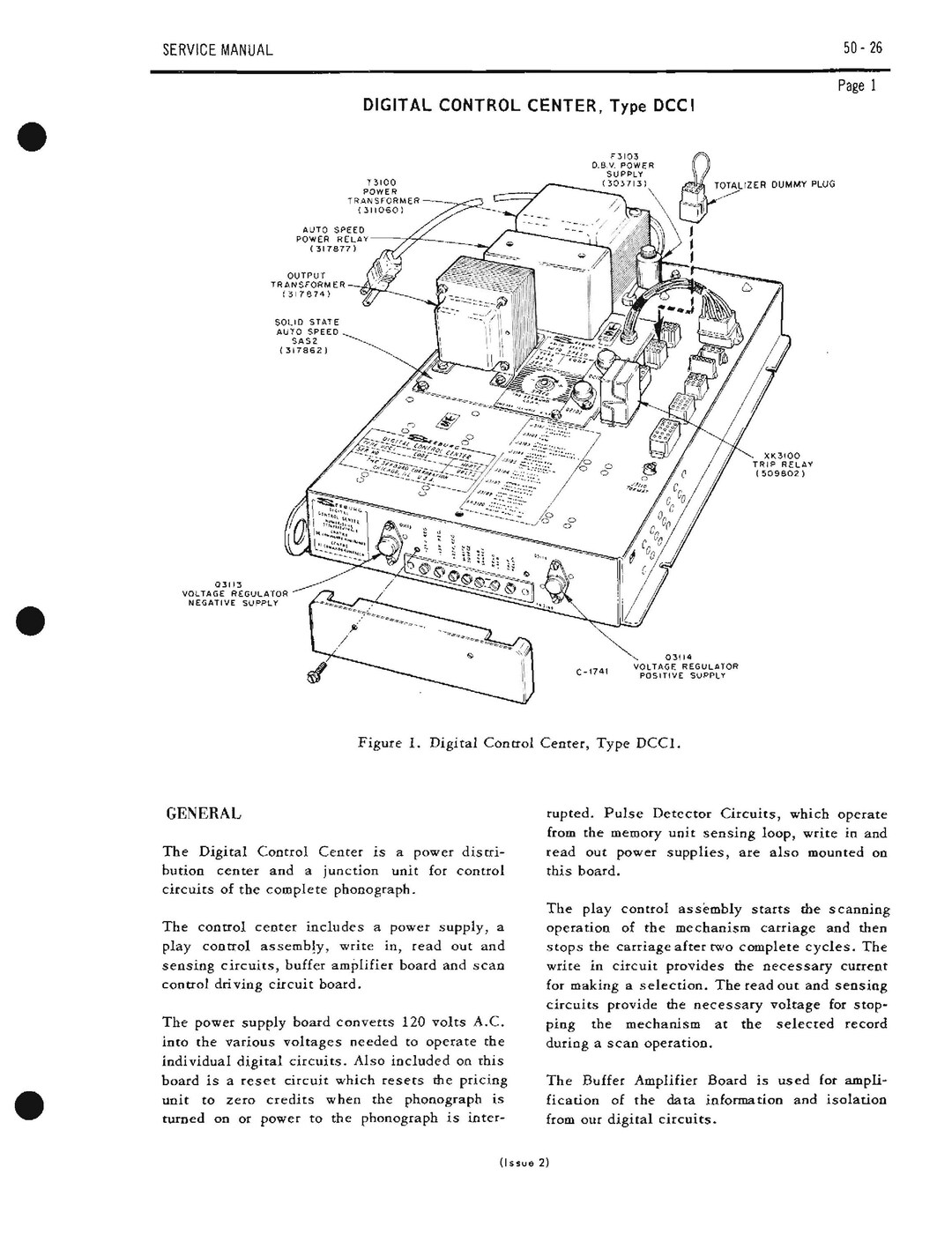 Seeburg USC1 USC2 Service Manual: Operating Instructions, Wiring ...