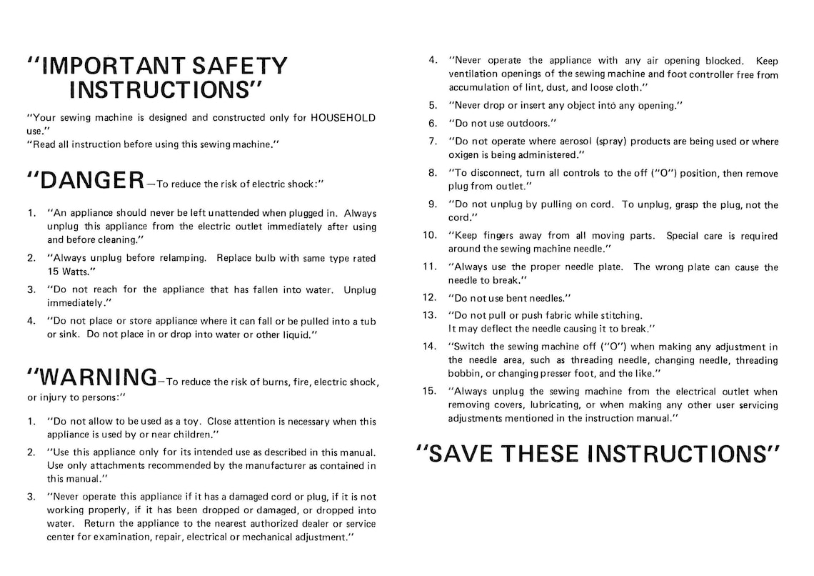 Janome 23X Myexcel MX3123 Sewing Machine Instruction Manual (PDF) - Etsy