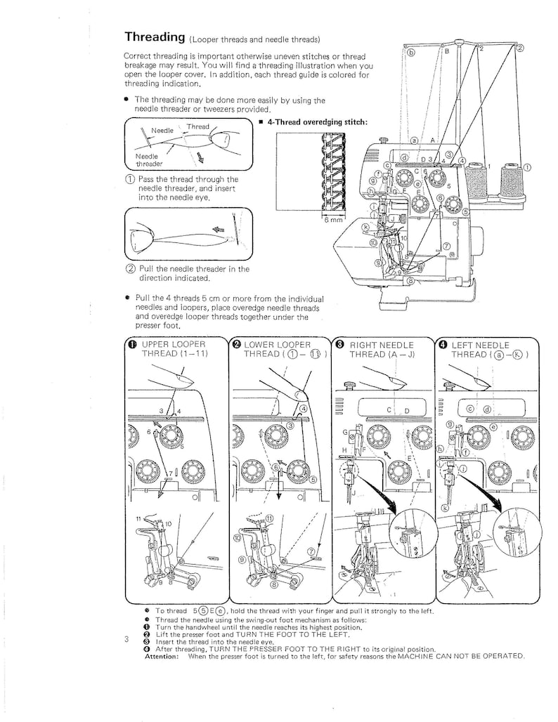 Bernette MO-234 Sewing Machine Instruction Manual User Manual Complete ...