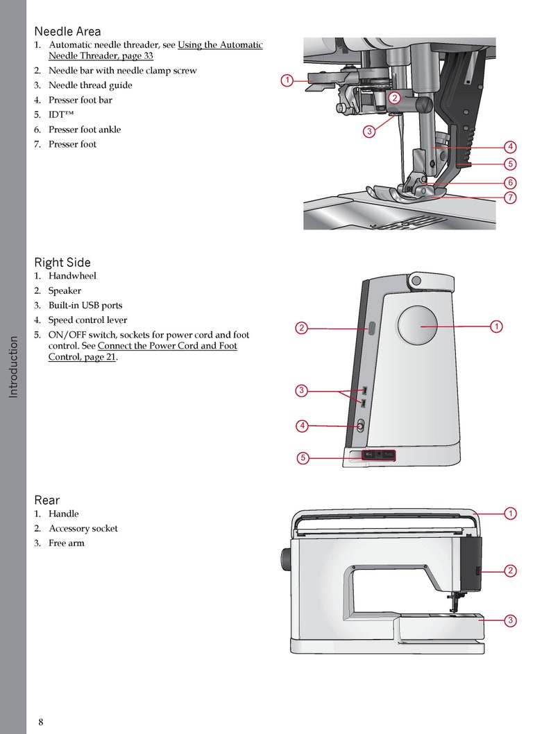 Pfaff Performance Icon Sewing Machine Instruction Manual User Manual Complete User Guide English ...