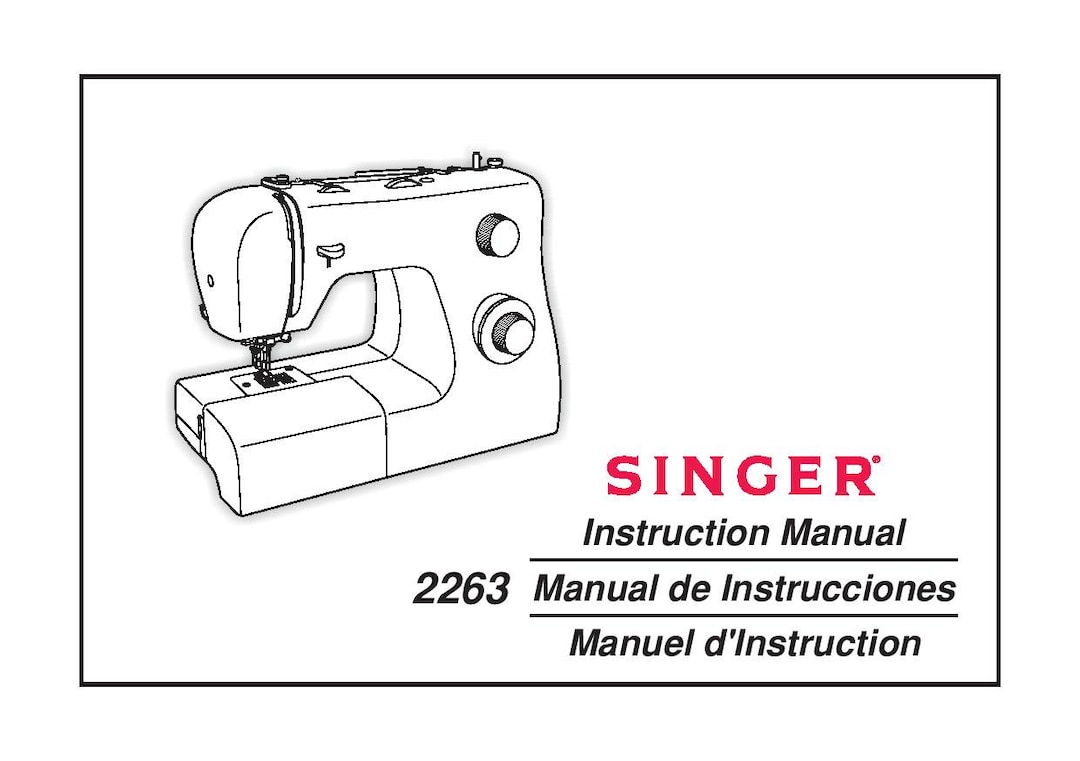Singer 2263 SIMPLE Sewing Machine Instruction Manual - User Manual ...