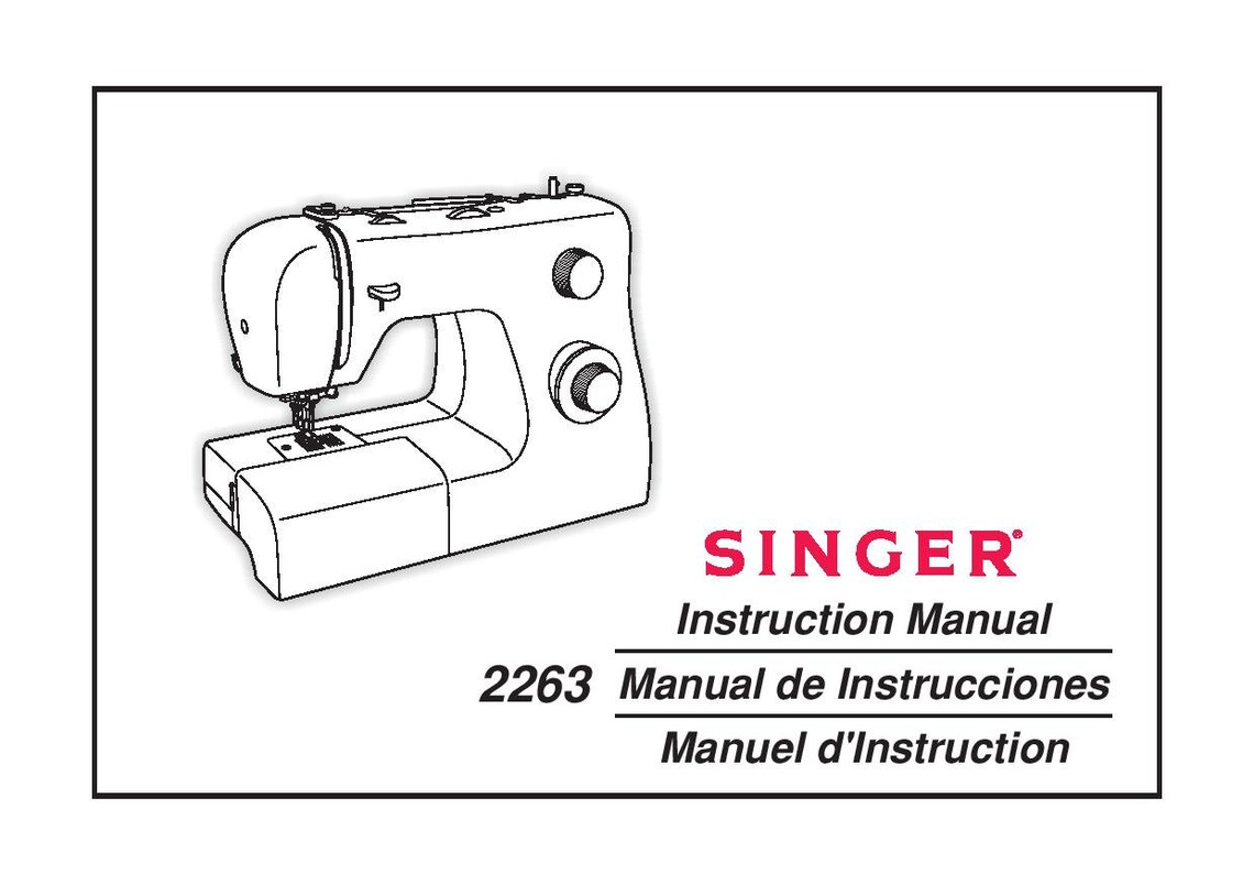 Singer 2263 SIMPLE Sewing Machine Instruction Manual User Manual ...