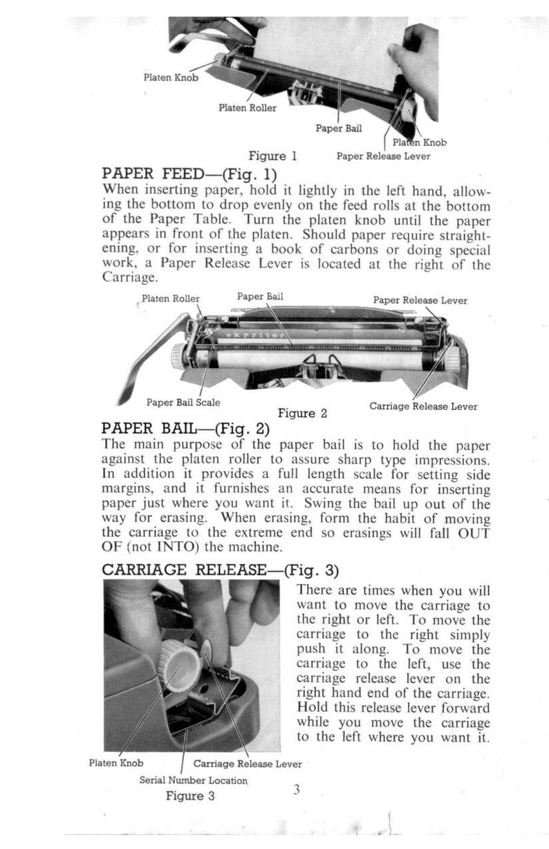 Smith-corona New Skyriter Typewriter Instruction Manual (digital PDF ...