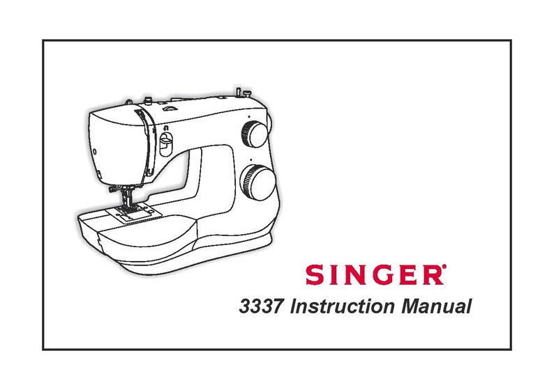 Singer 3337 Sewing Machine Instruction Manual (PDF) - Etsy