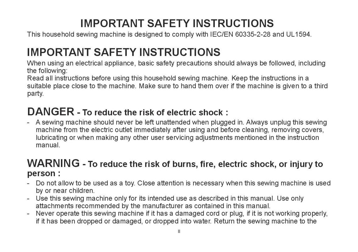 Singer 3337 Sewing Machine Instruction Manual User Manual Complete User ...