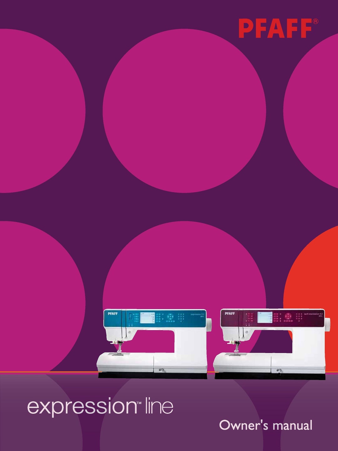 Pfaff Expression Line Sewing Machine Instruction Manual - 48-page User ...