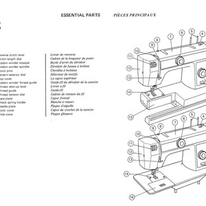 Janome 105-106 Sewing Machine Instruction Manual (PDF) - Etsy