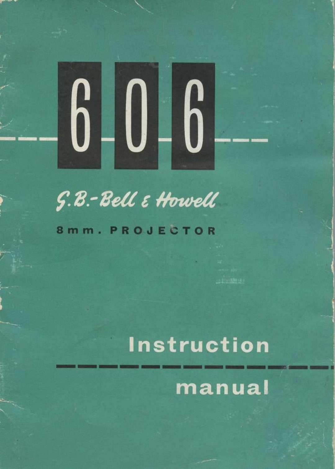Bell and Howell 606 8MM Projector Instruction Manual - Etsy