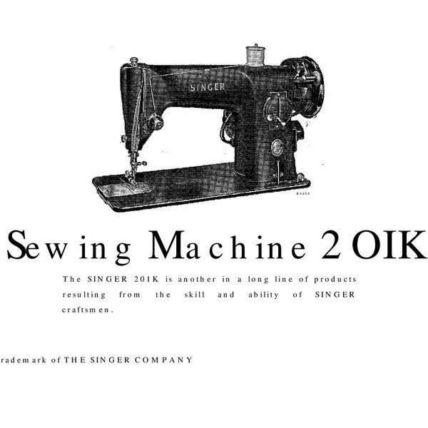 201 Singer Sewing Machine - Etsy